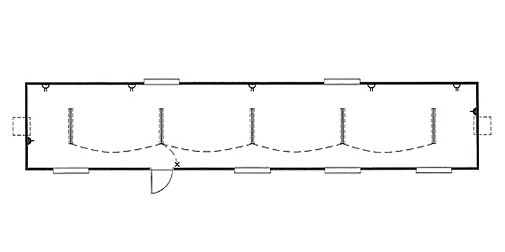Building Shell - 15.6m x 3m | EMAC Modular | Portable, modular building ...